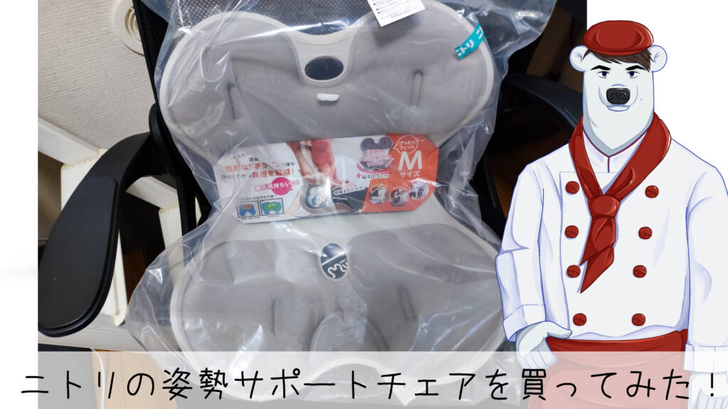ニトリの姿勢サポートチェアを買ってみた!座るだけで姿勢は良くなる?【絵描きの腰痛対策】 イラスト×ガジェット×その他諸々